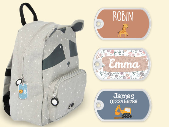Bag Labels | Personalised Bag name Tags | Easy2Name