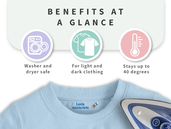 Iron-on labels – Transfer for labeling clothing | Easy2Name