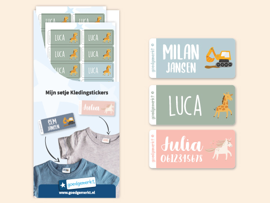 Thema Kledingstickers - Goedgemerkt