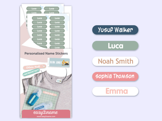 Micro Labels | Name Labels for the smallest Items | Easy2Name