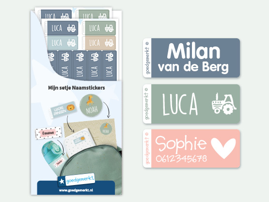 Kleine Plaklabels | Kleine Naamlabels | Kids Labels | Baby naamlabels ...