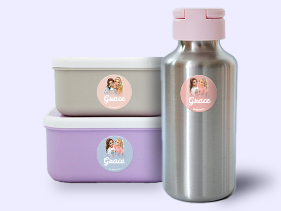 Topmodel Round Name Labels | Easy2Name